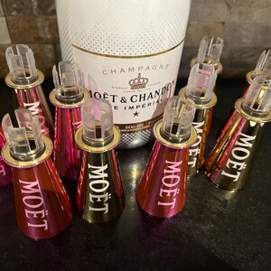 Moet & Chandon Champagne Gold and Pink Mini Sippers X100 - Etsy