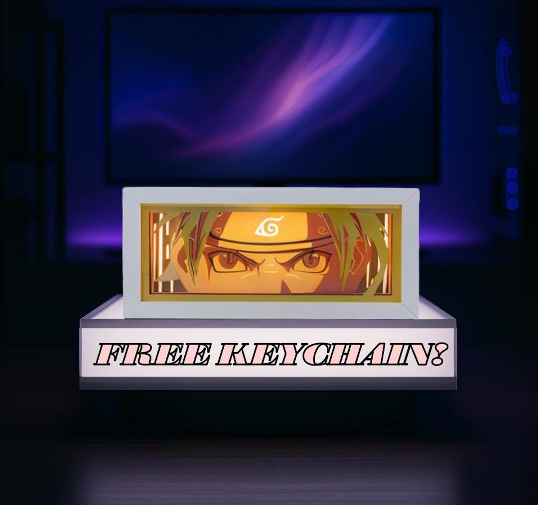 Naruto LED Light-boxes Set 1 + FREE Anime Keychain | Unique Otaku Home ...