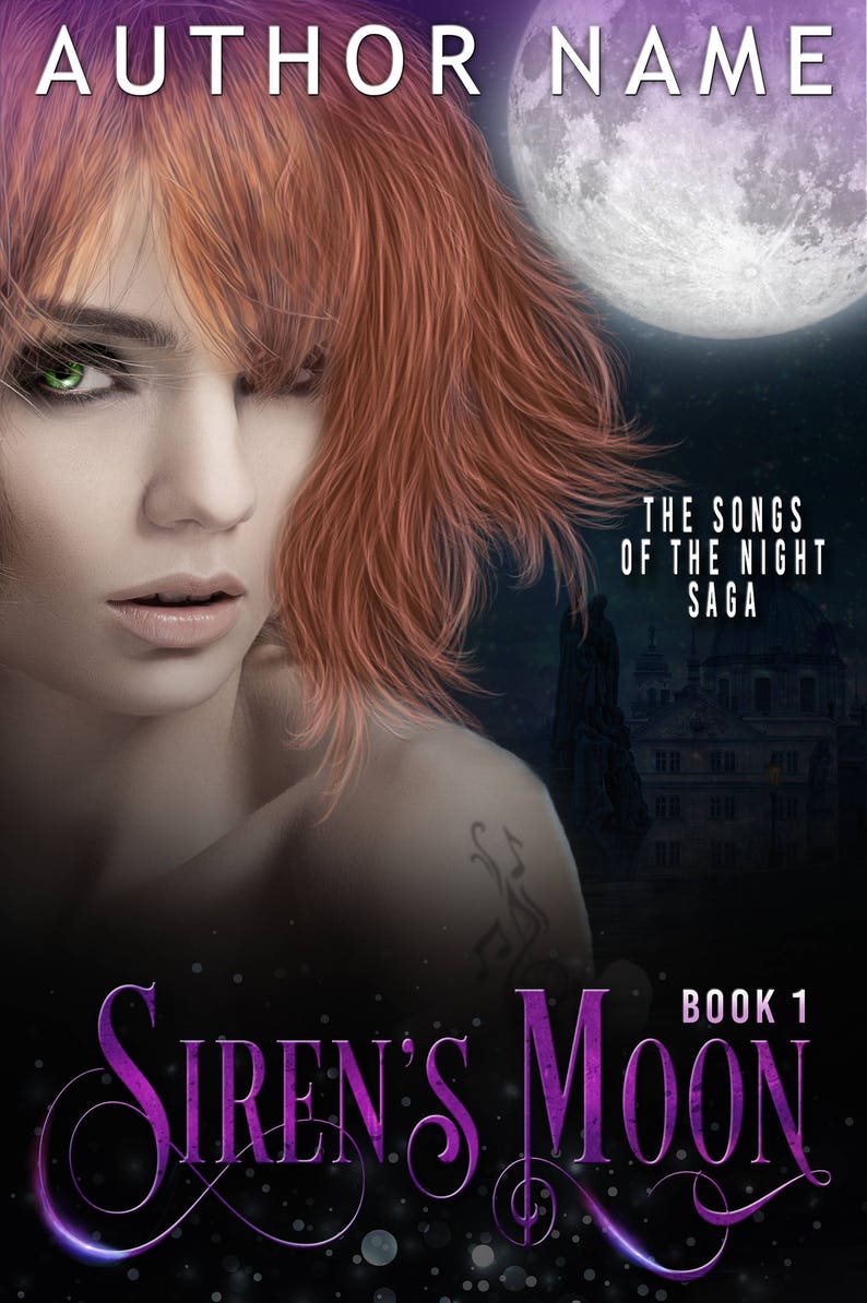 Premade Digital Ebook Book Cover Design siren's Moon Urban Fantasy Paranormal Romance NA YA ...