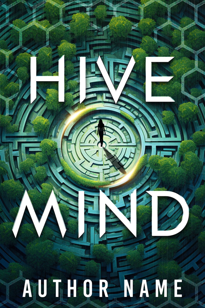 Premade Digital Ebook Book Cover Design "hive Mind" Science Fiction Sci ...