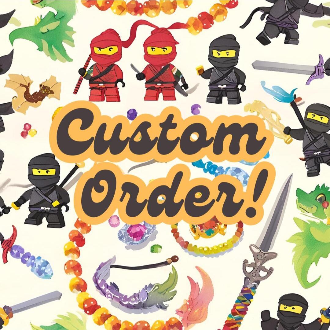 Custom Beaded Bracelet Order! Ninjago Bracelets | Homemade Jewelry ...