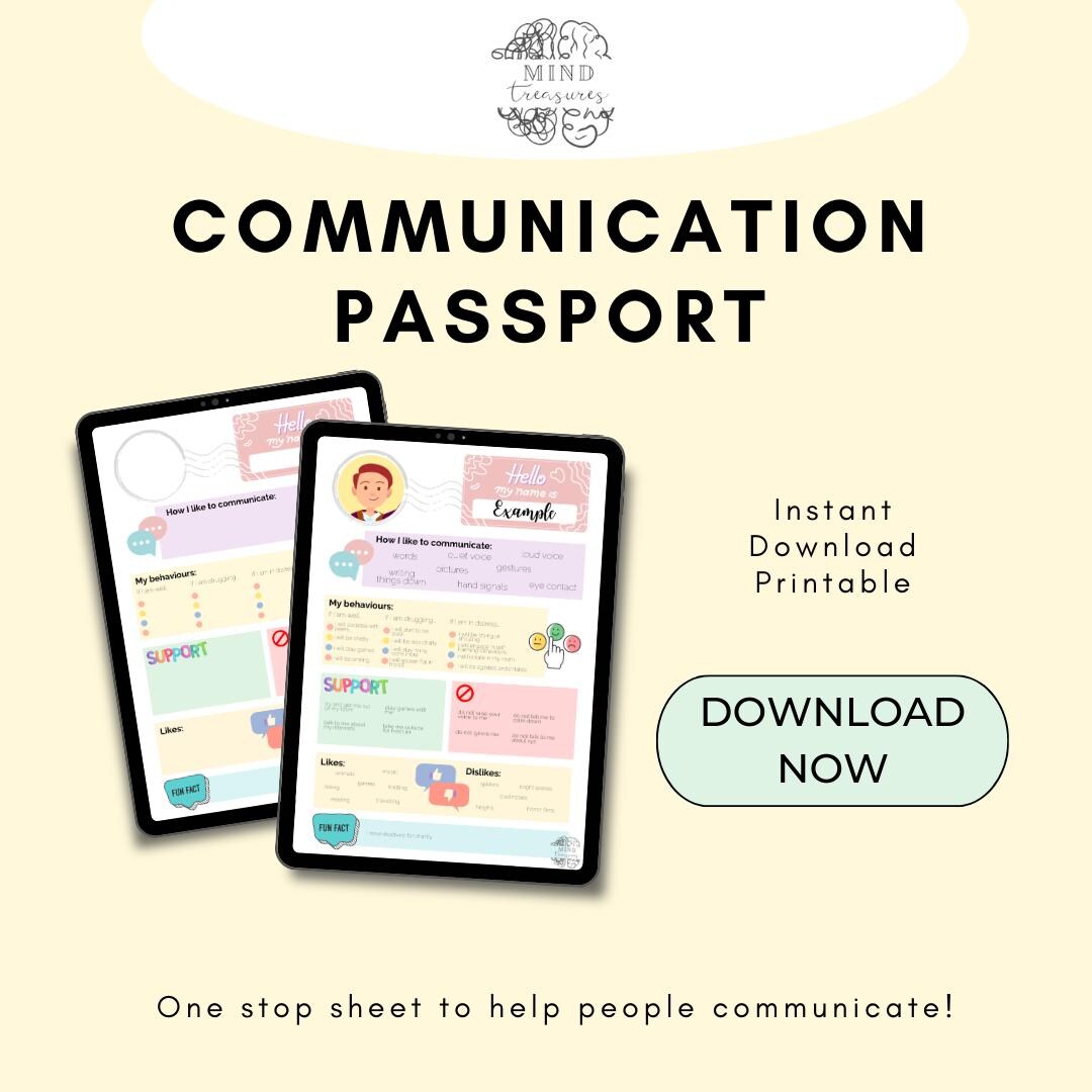 Communication Passport, How I Like to Communicate, Communication ...