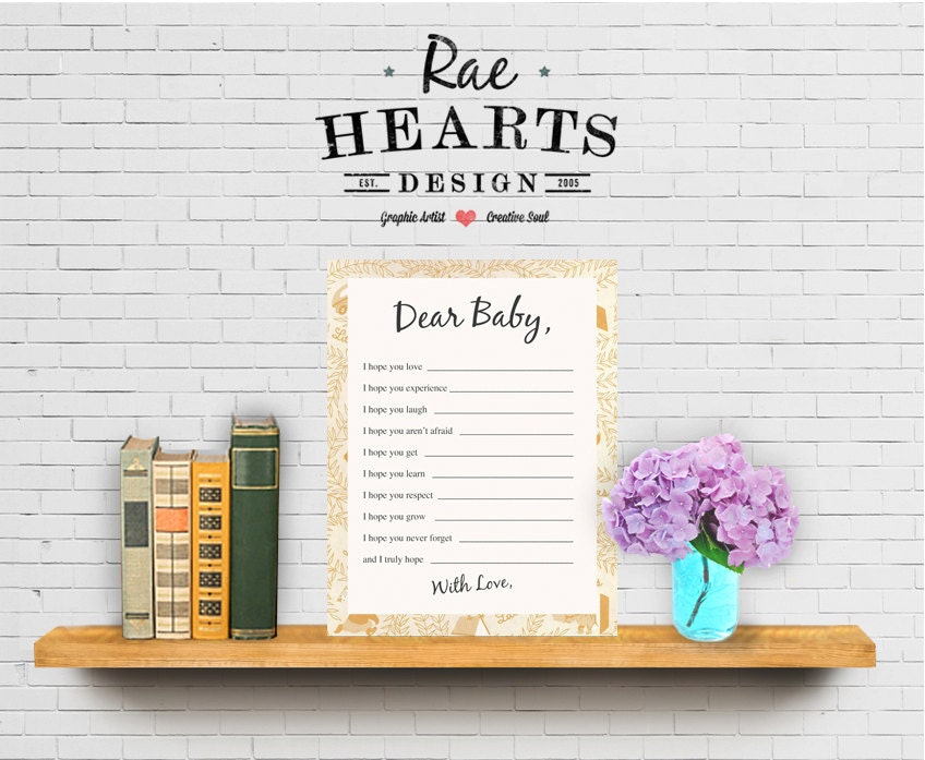 Little Golden Book: Dear Baby - Printable PDF - Etsy
