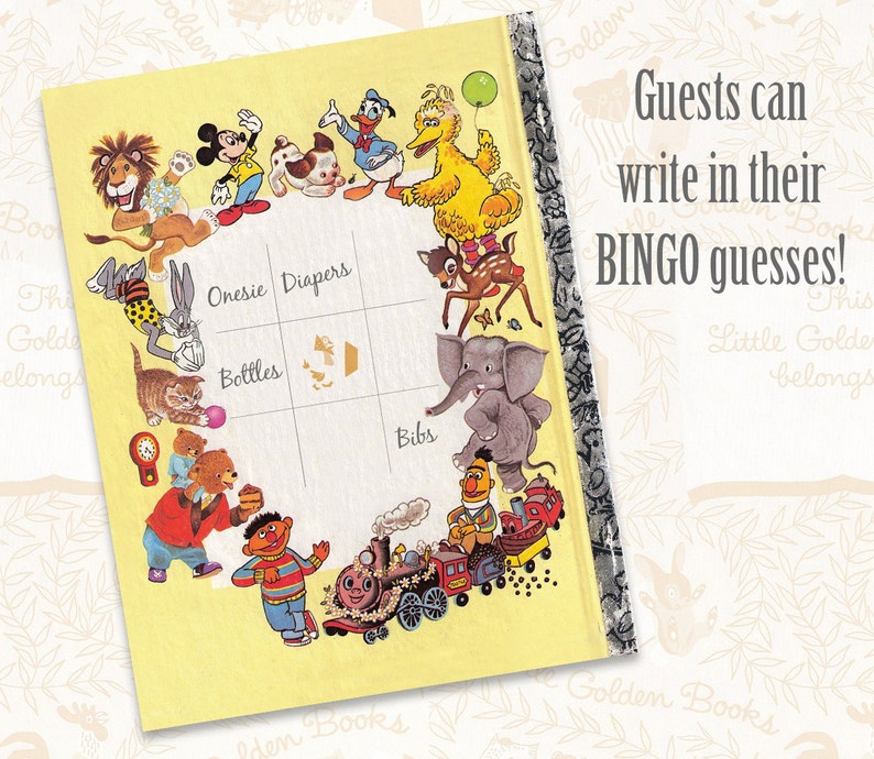 Little Golden Book BINGO Sheet Printable PDF Etsy