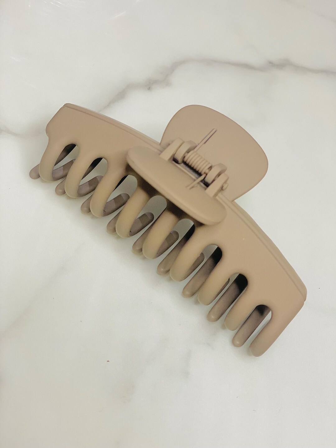 Vintage Minimalist Claw Hair Clips, Matte Finish Large Hair Clamps With ...