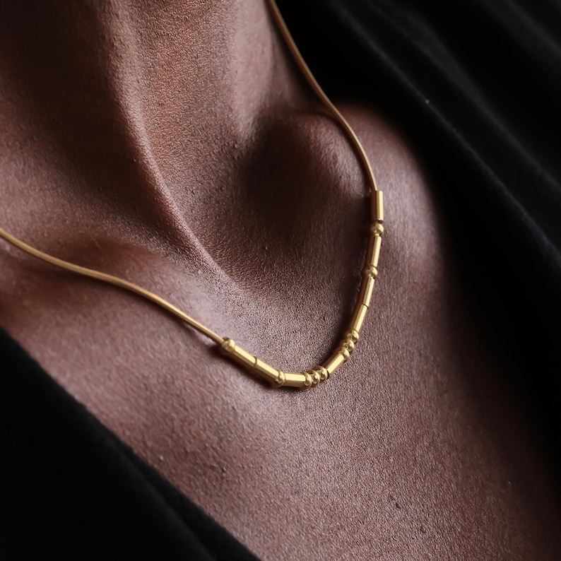 14K Gold Custom Morse Code Necklace | Hidden Message Jewelry ...