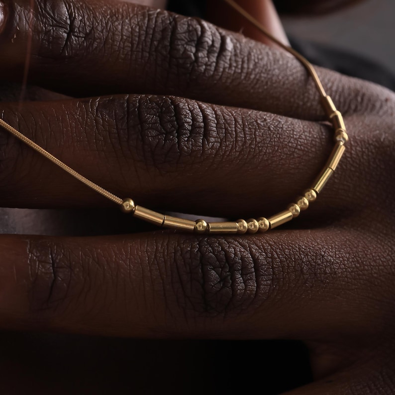 14K Gold Custom Morse Code Necklace | Hidden Message Jewelry ...