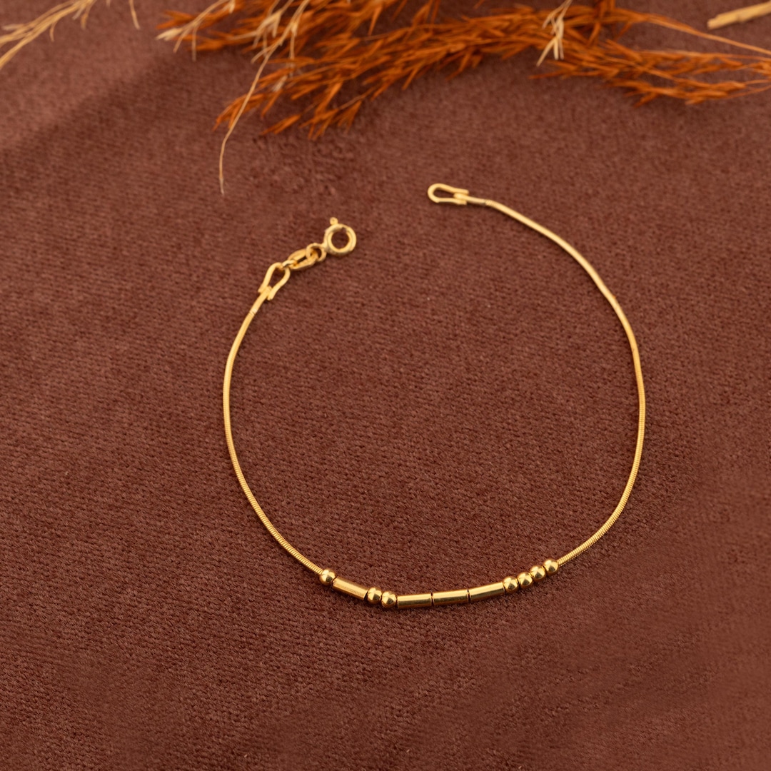 14K Gold Morse Code Bracelet | Hidden Message Jewelry | Custom Name ...