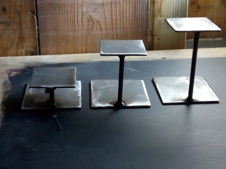 Set of Display Stands. Free Standing Mild Steel Welded Stands Ideal for ...