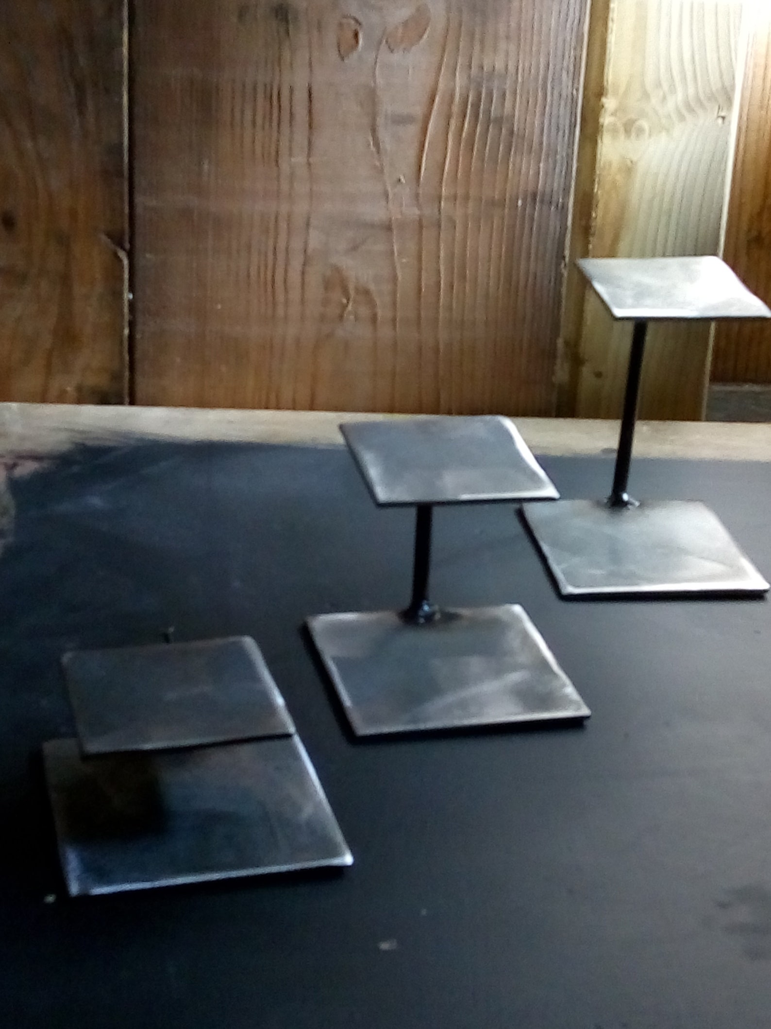 Set of Display Stands. Free Standing Mild Steel Welded Stands Ideal for ...