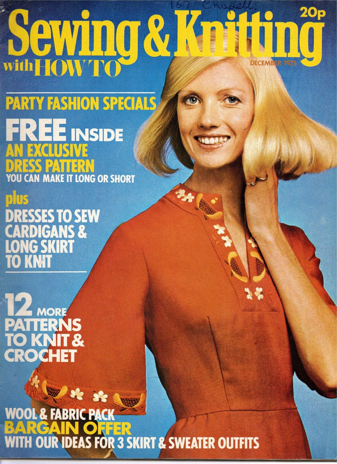 1970's Vintage Sewing & Knitting Magazine December 1975 - Etsy