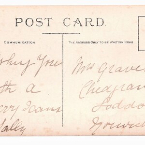 Antique Vignette Photo Postcard Woman in 1907 - Etsy