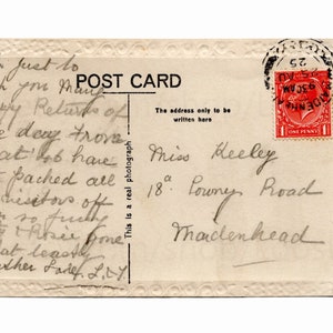 Vintage Real Photo Postcard RPPC A Birthday Wish - Etsy