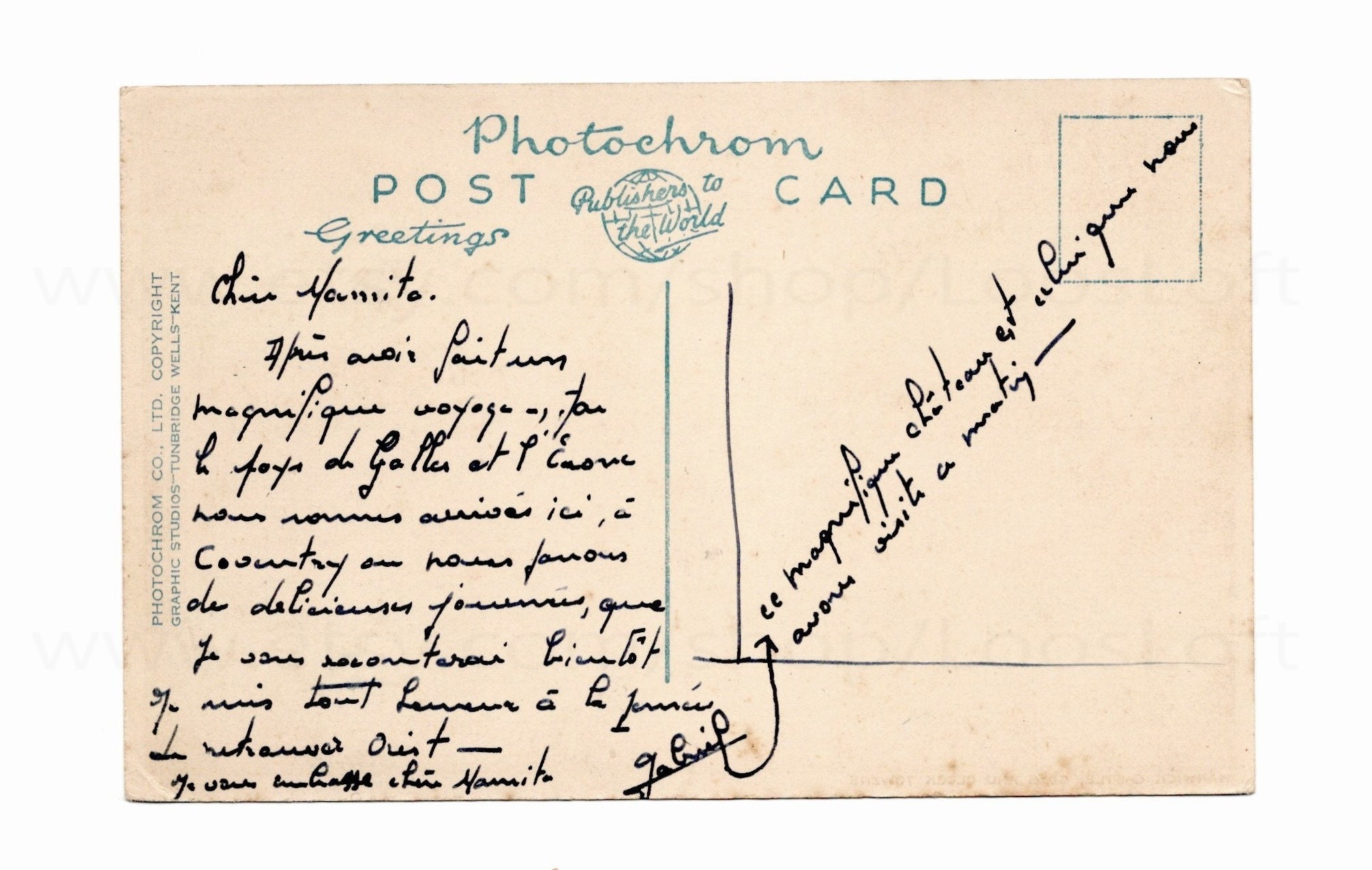 Vintage Postcard Warwick Castle, England - Etsy