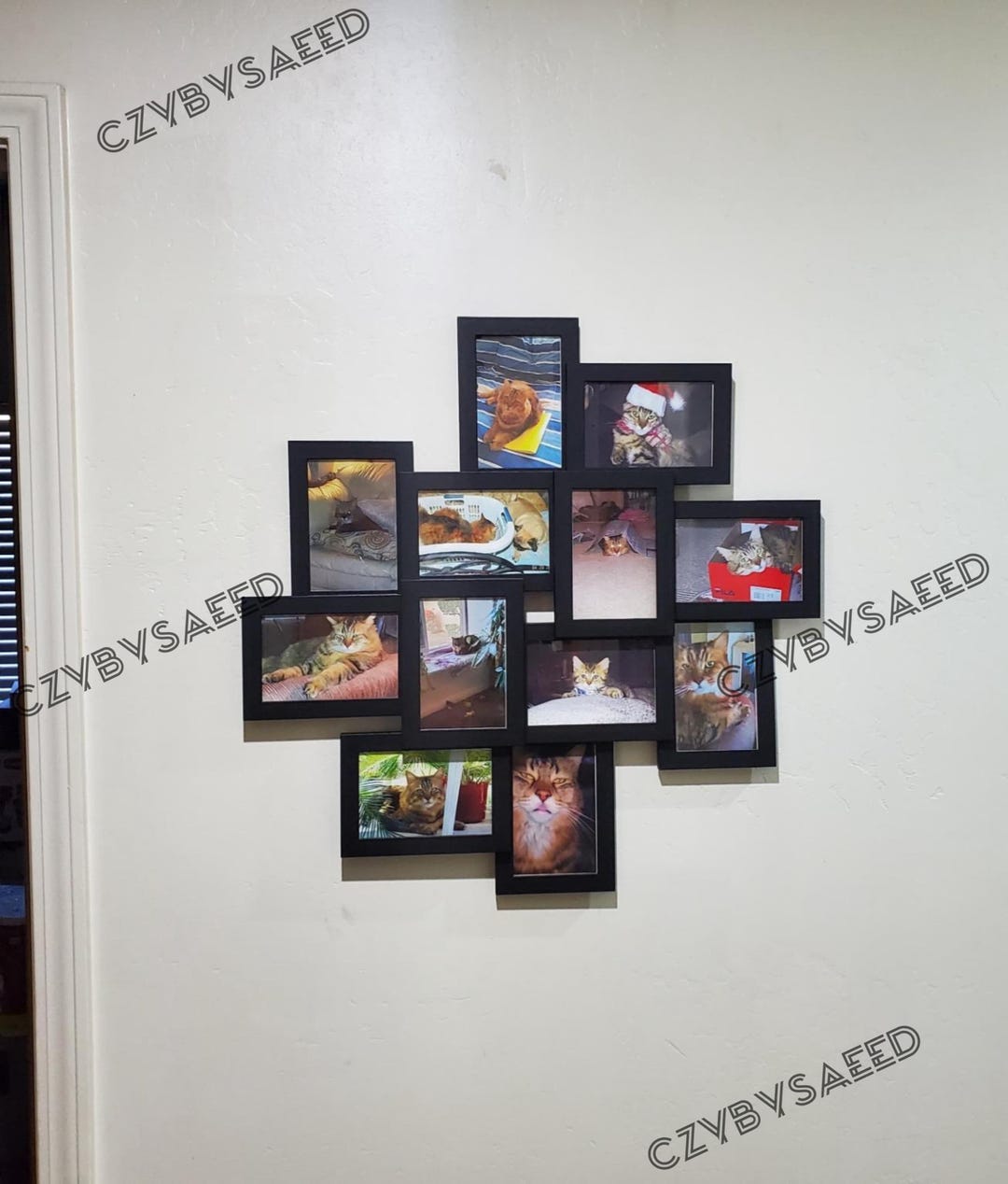 Wooden Collage Picture Frame | Family Picture Frames Collage | Large ...