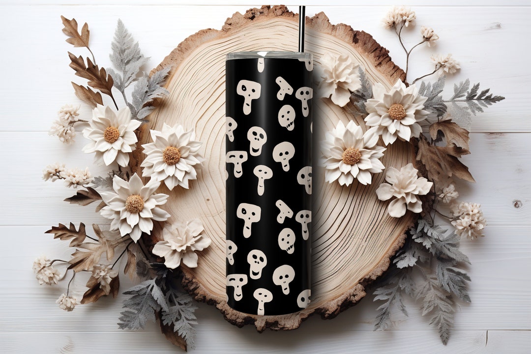 Cute Skulls Repeat Pattern - Sublimation Textile Tote Tumbler Designs ...