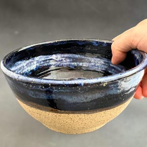 Swirl Bowl, Blue Spiral Bowl, Ceramic Bowl, Unique Pottery - Etsy