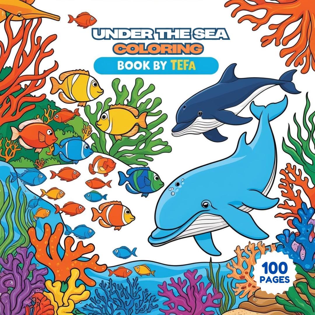 Under the Sea Coloring Book for Kids and Adults | New Coloring Book ...