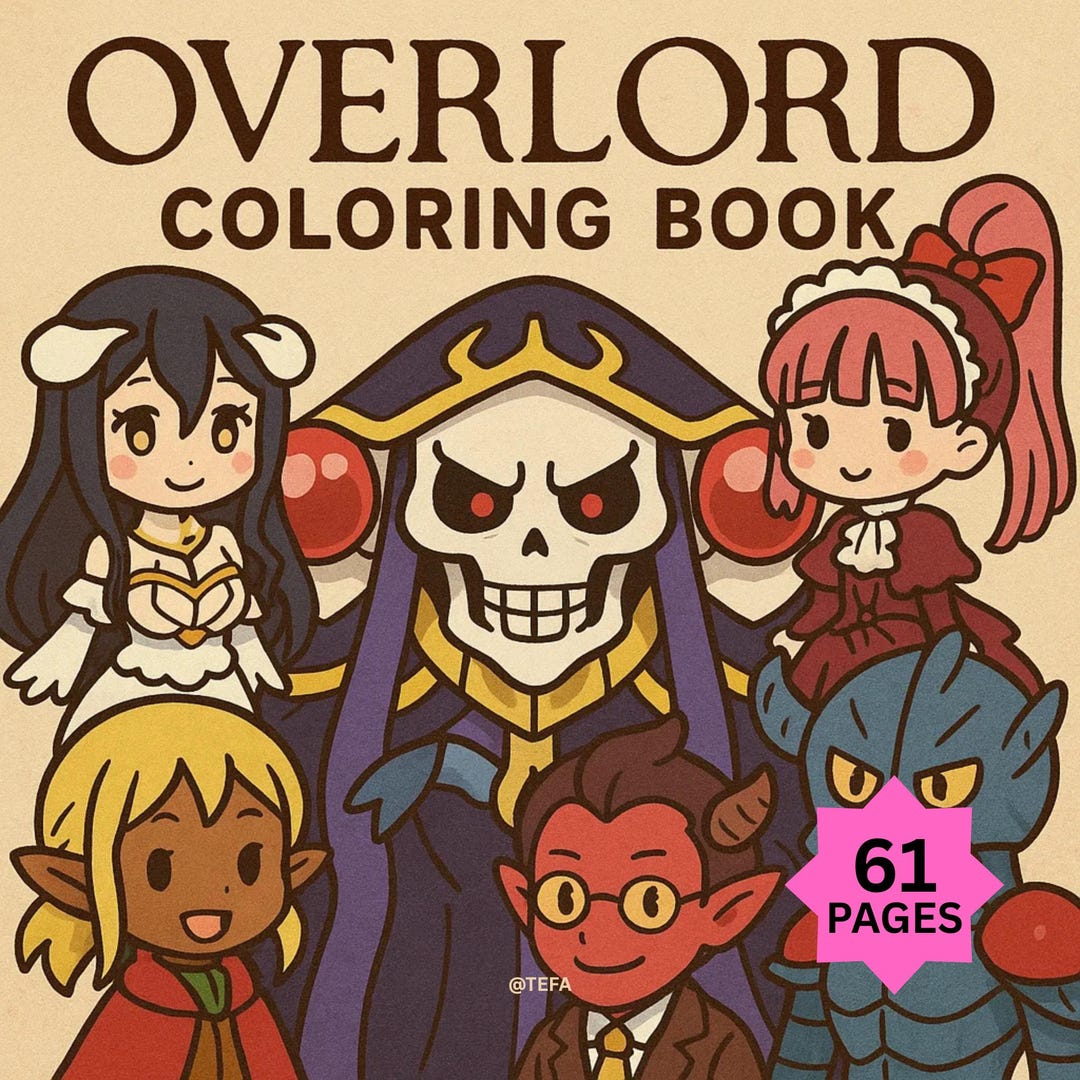 Overlord Coloring Book | Procreate | Printable Coloring Pages | Good ...