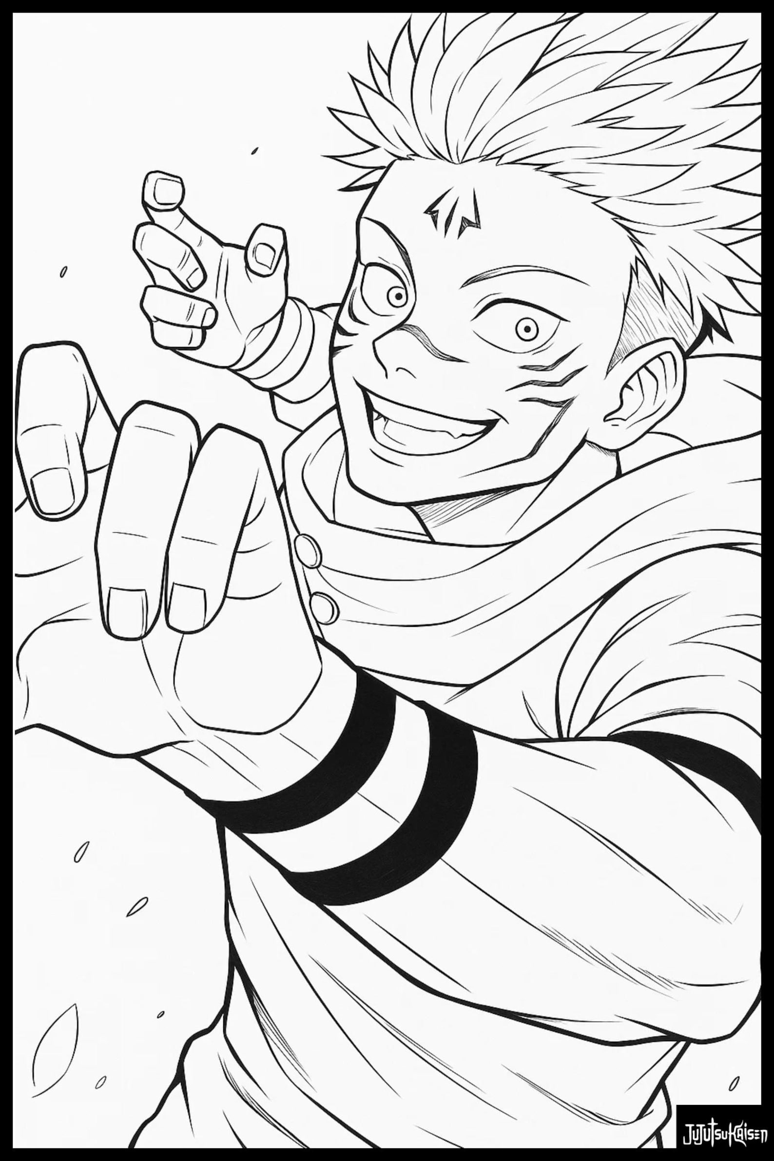 Jujutsu Kaisen Coloring Pages: 80 Printable Designs (digital Download ...