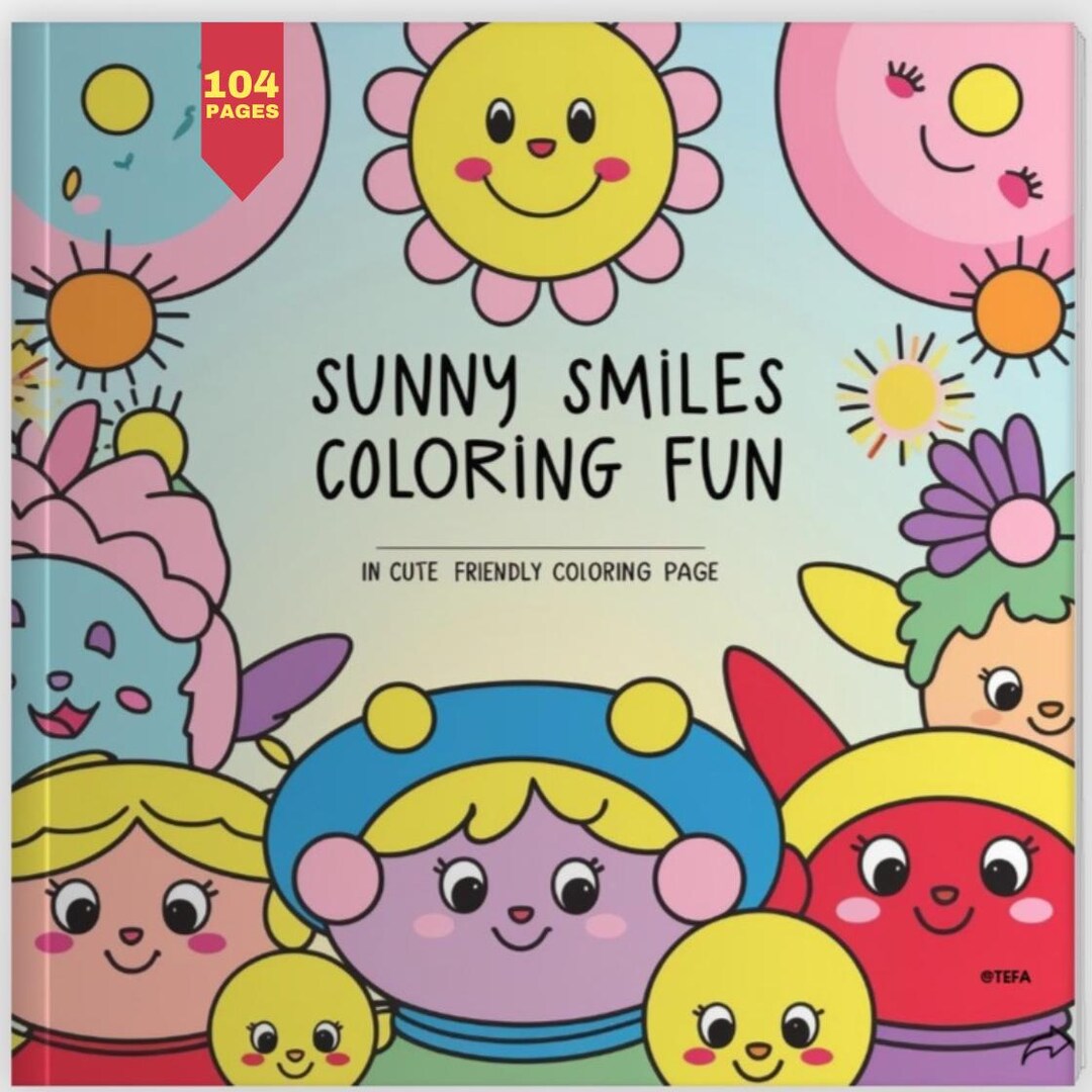 Sunny Smiles Coloring Book | New Coloring Book 2025 | 2025 Coloring ...