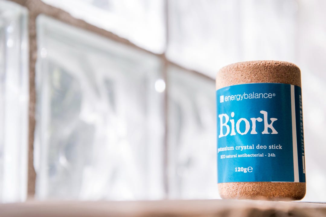 Biork, Deodorant, Cork, Crystal, Antiperspirant Deodorant, Plastic-free ...