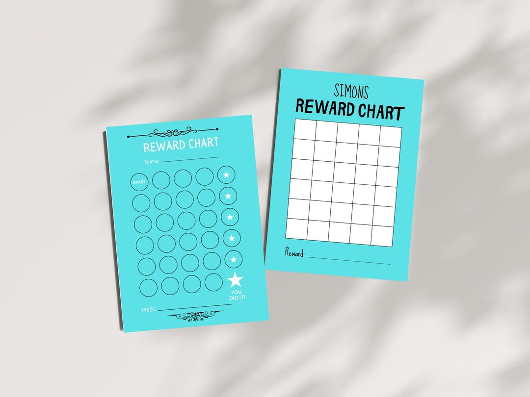 Printable Reward Chart for Kids – Motivate Celebrate Good Behavior - Etsy