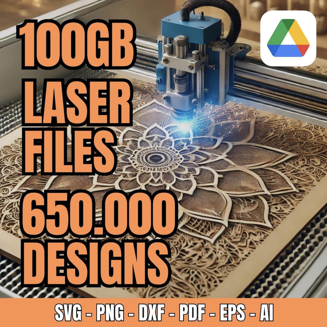 Laser Cut 650k Design Files Bundle, 3D & 2D Patterns, Engraving for ...