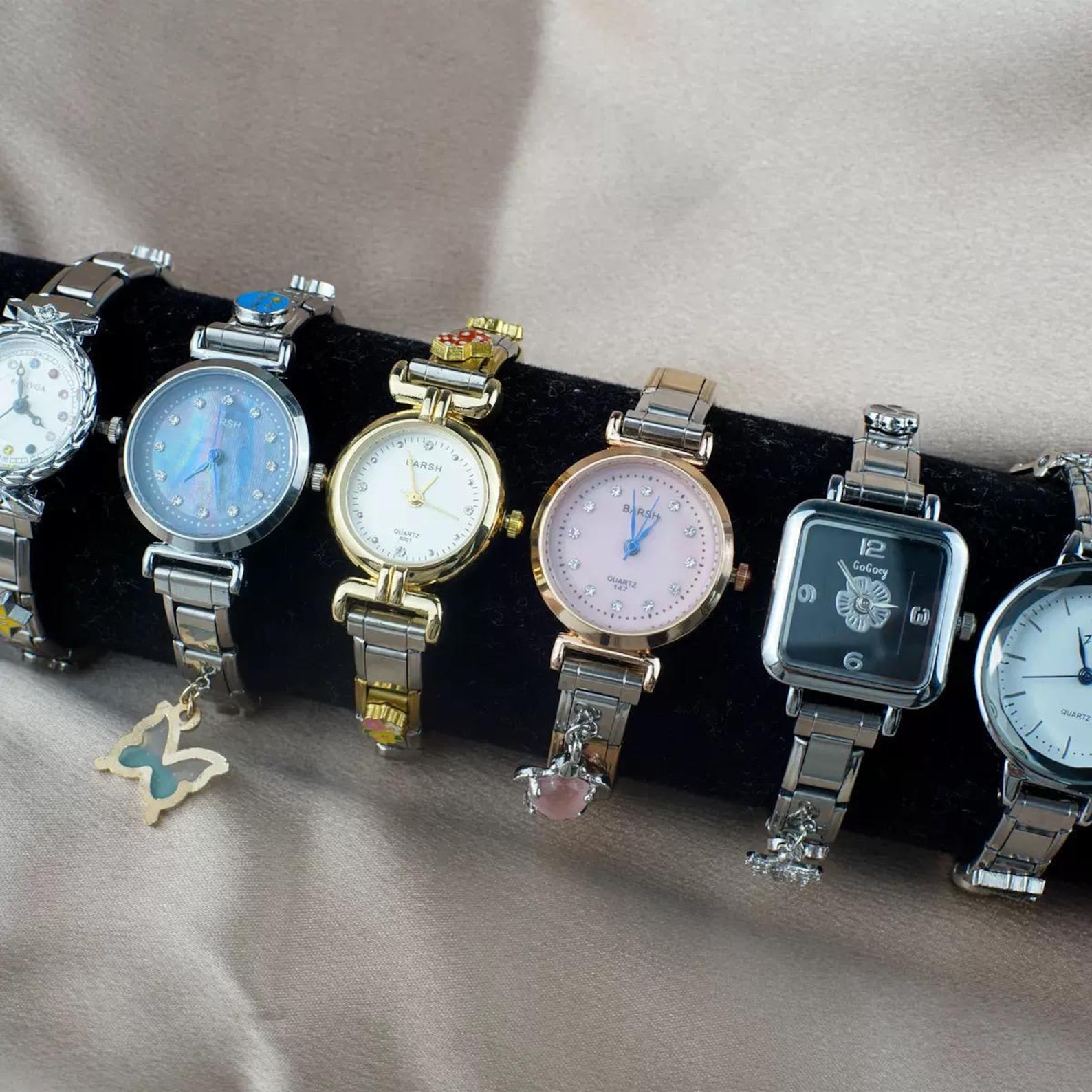 Cute Silver Modular Watch for Her,y2k Wrist Watch for Women,butterfly ...