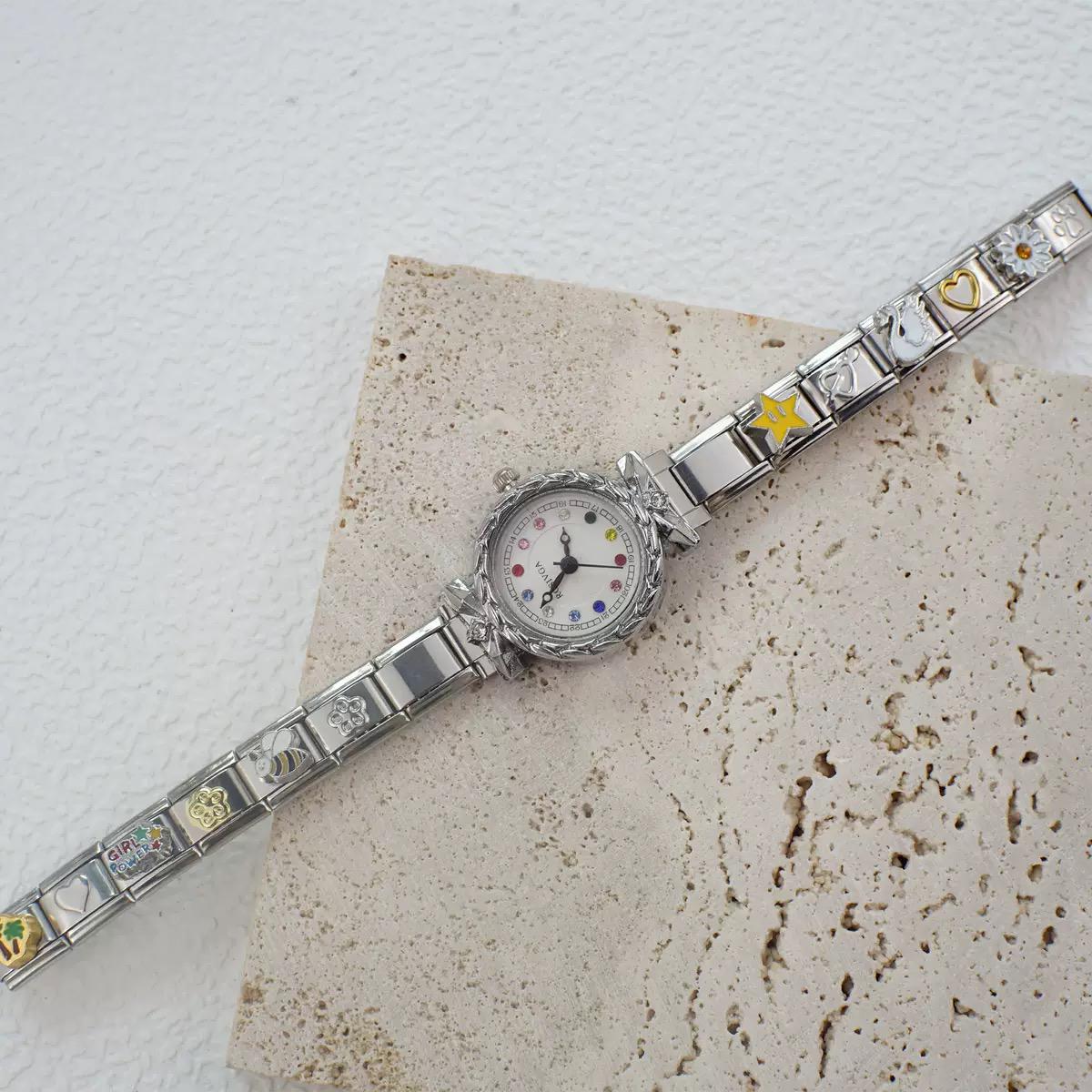 Cute Silver Modular Watch for Her,y2k Wrist Watch for Women,butterfly ...
