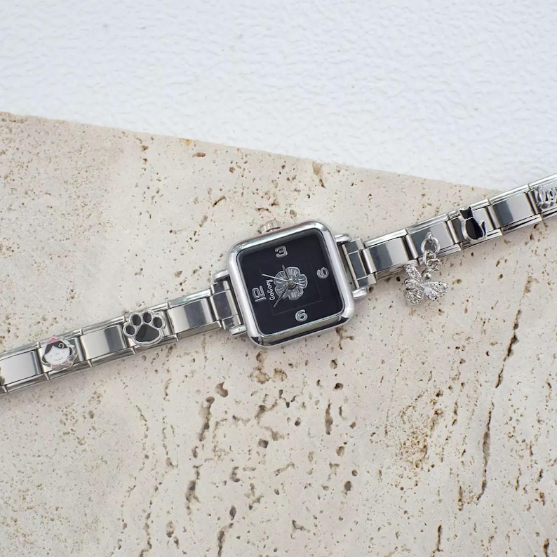 Cute Silver Modular Watch for Her,y2k Wrist Watch for Women,butterfly ...