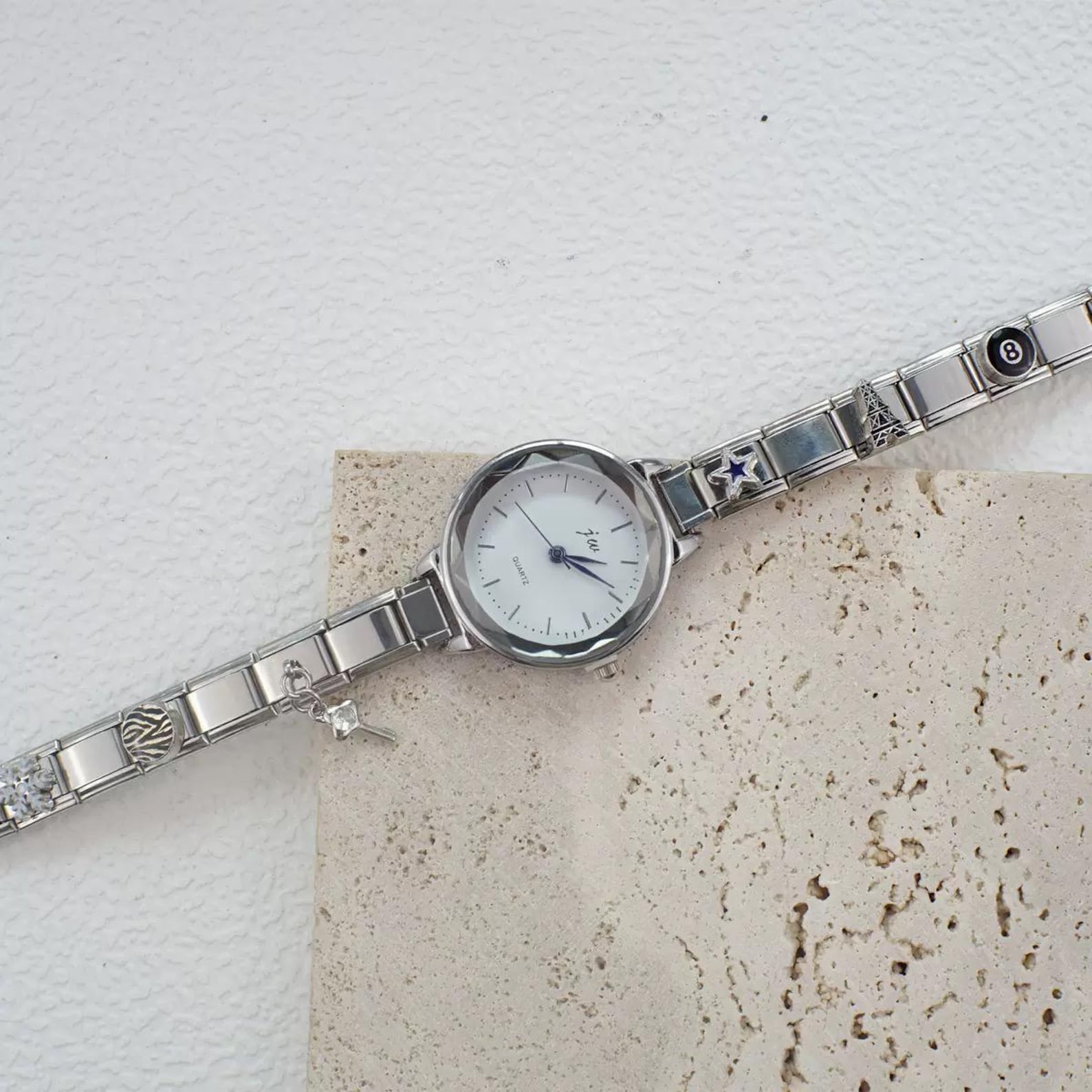 Cute Silver Modular Watch for Her,y2k Wrist Watch for Women,butterfly ...