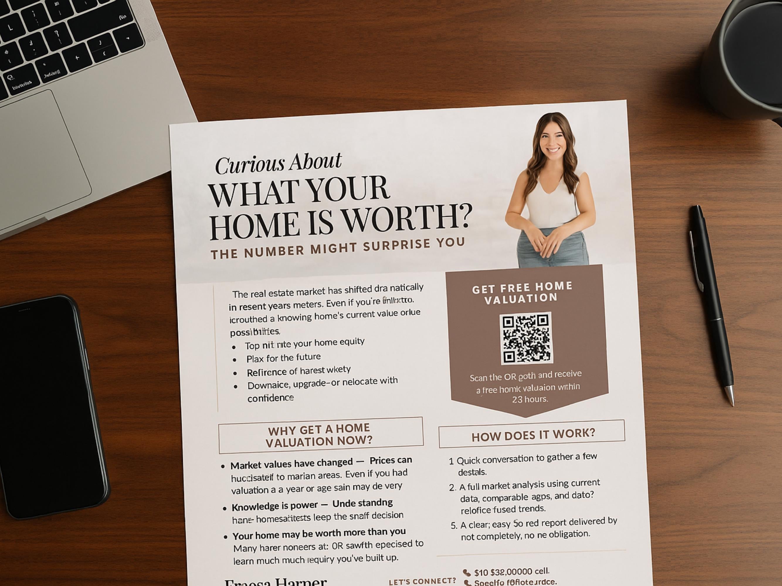 Real Estate Marketing Flyer Template – Editable Home Value CMA Canva ...
