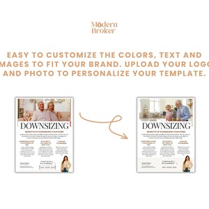Downsizing Flyers for Seniors | 3 Real Estate Templates | Editable ...