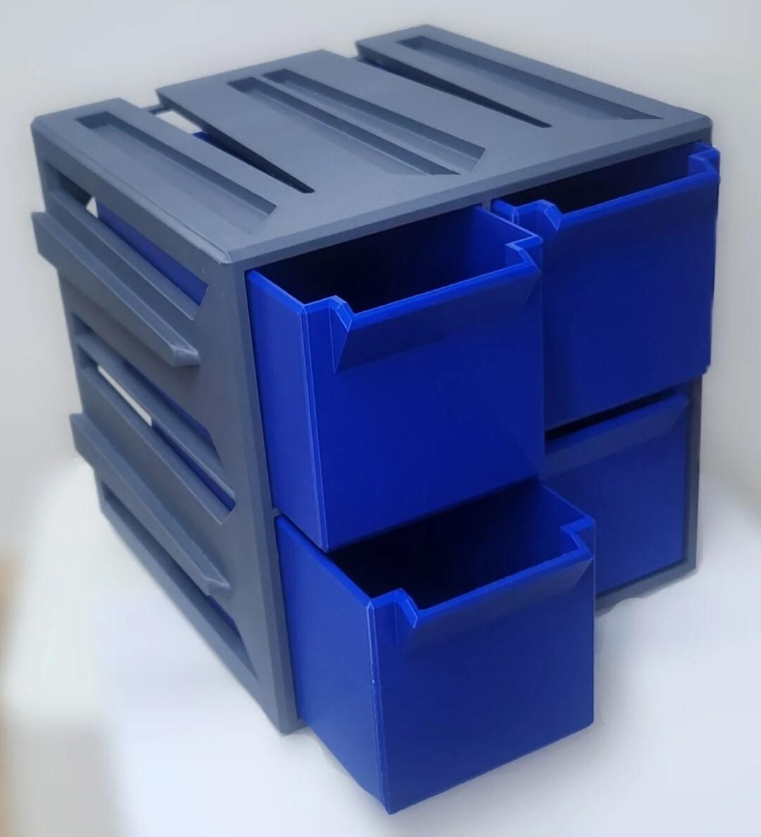 Hobbyist Storage Enclosure Draw, Interlocking Modular. Large STL ...