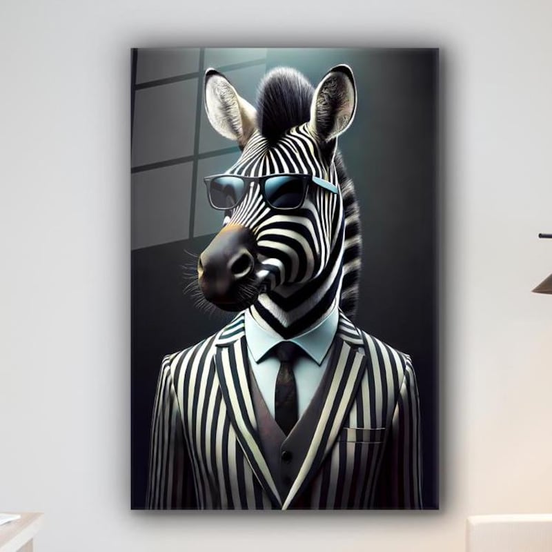Glass With Glass Zebra In - Etsy UK