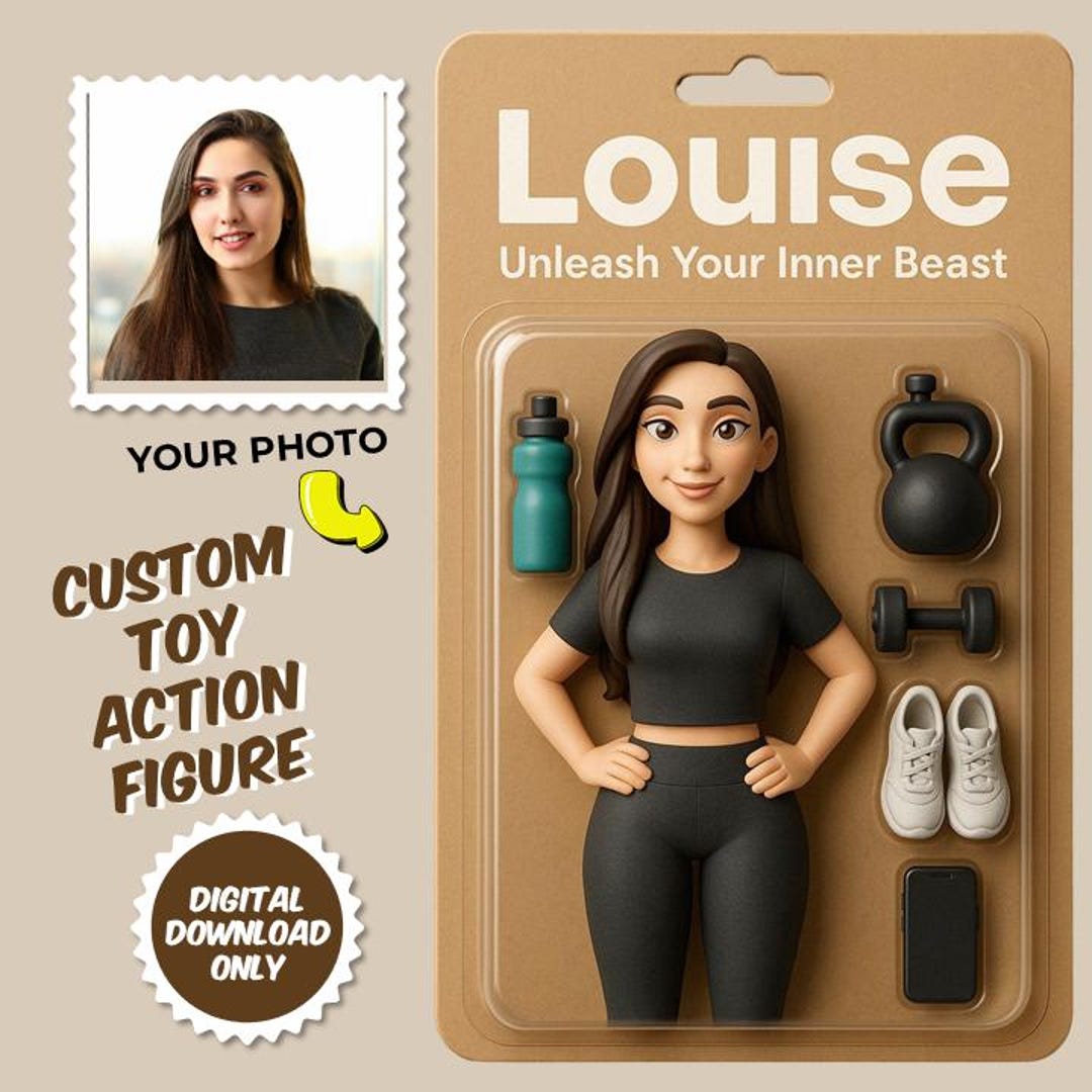 Custom 3D Cartoon Portrait, Toy Box Style Portrait, Collectible Action ...