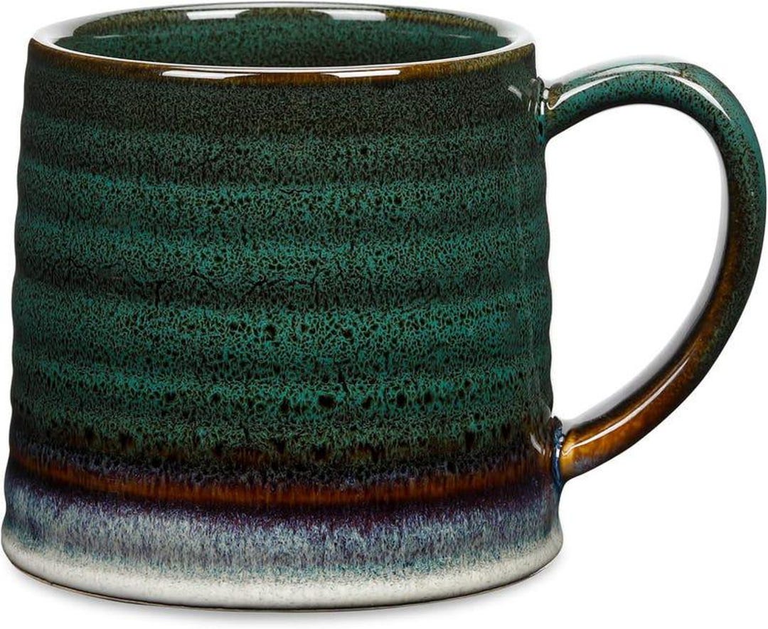18 Oz Large Ceramic Coffee Mug, Big Handmade Pottery Tea Cup for Office ...