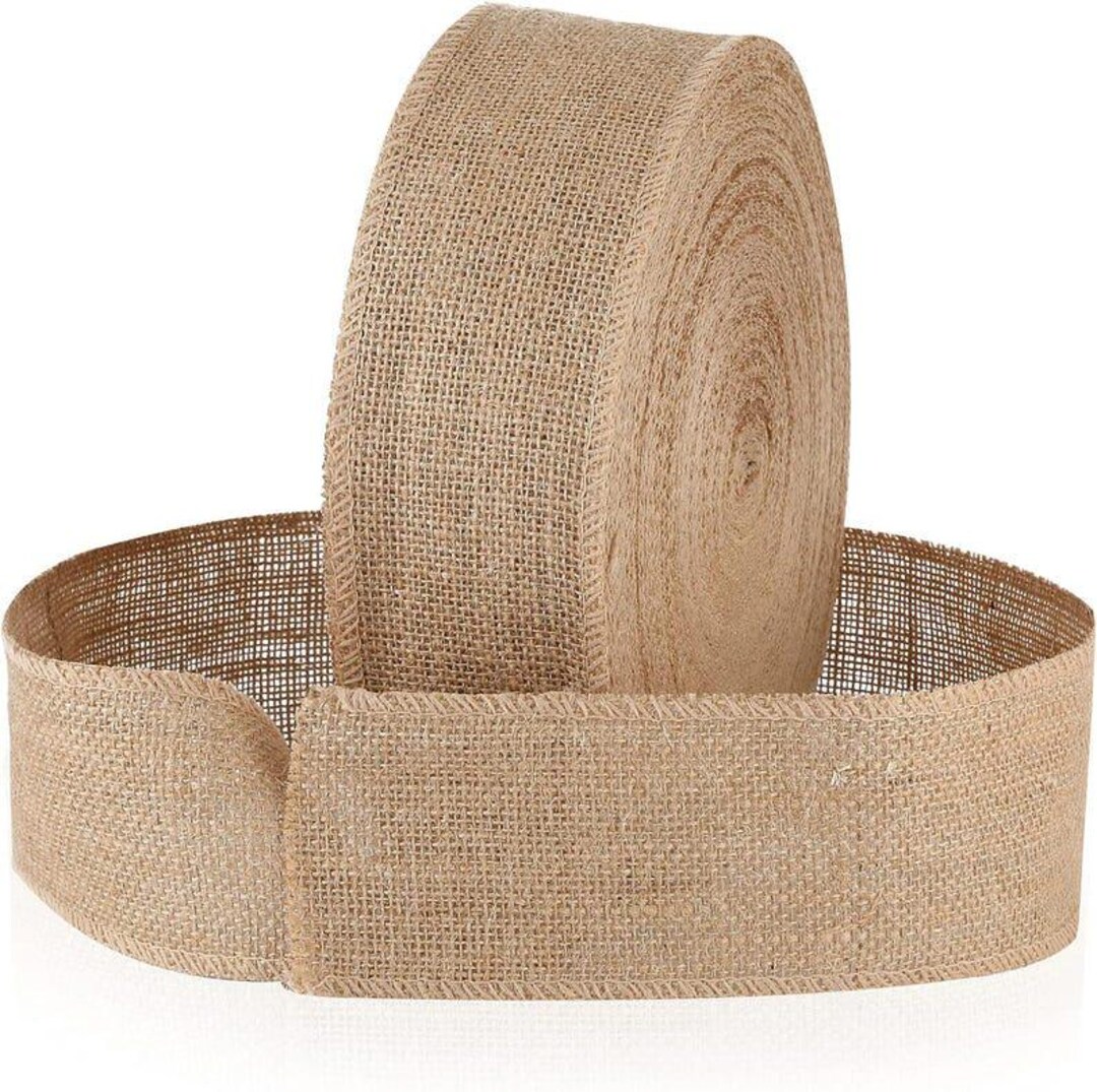 49 Yards Burlap Ribbon Fabric Natural Jute Fabric Crafts Wedding Burlap ...
