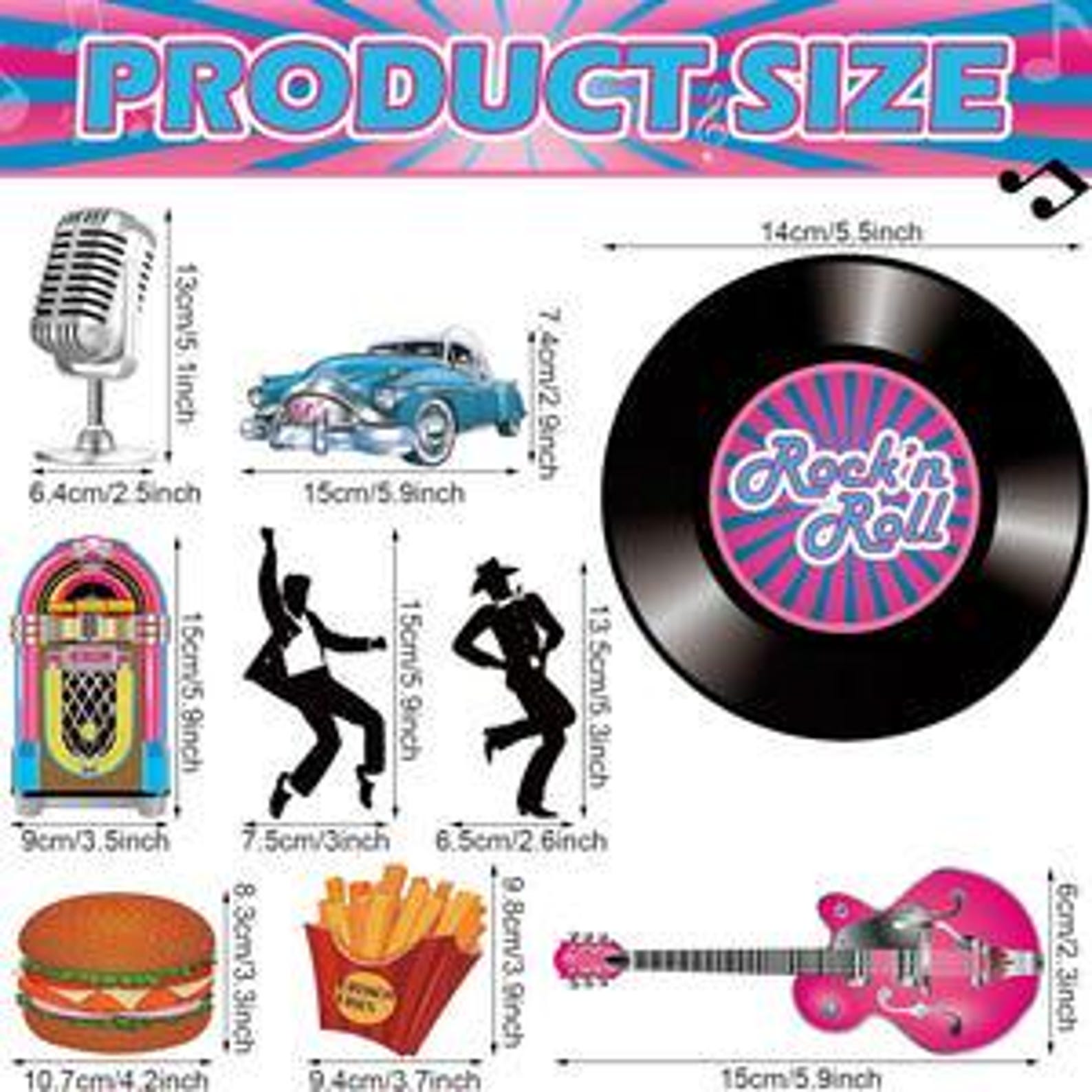 Decorating Cutouts Rock and Roll 1950s Party Decor and Supplies 50s ...