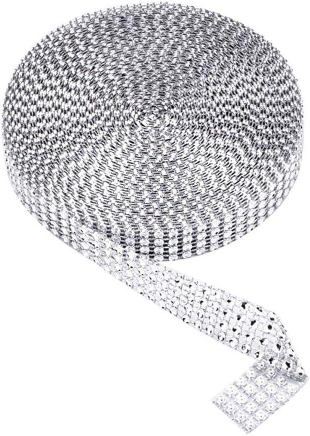 4 Row 10 Yard Acrylic Rhinestone Diamond Ribbon for Wedding Cakes ...