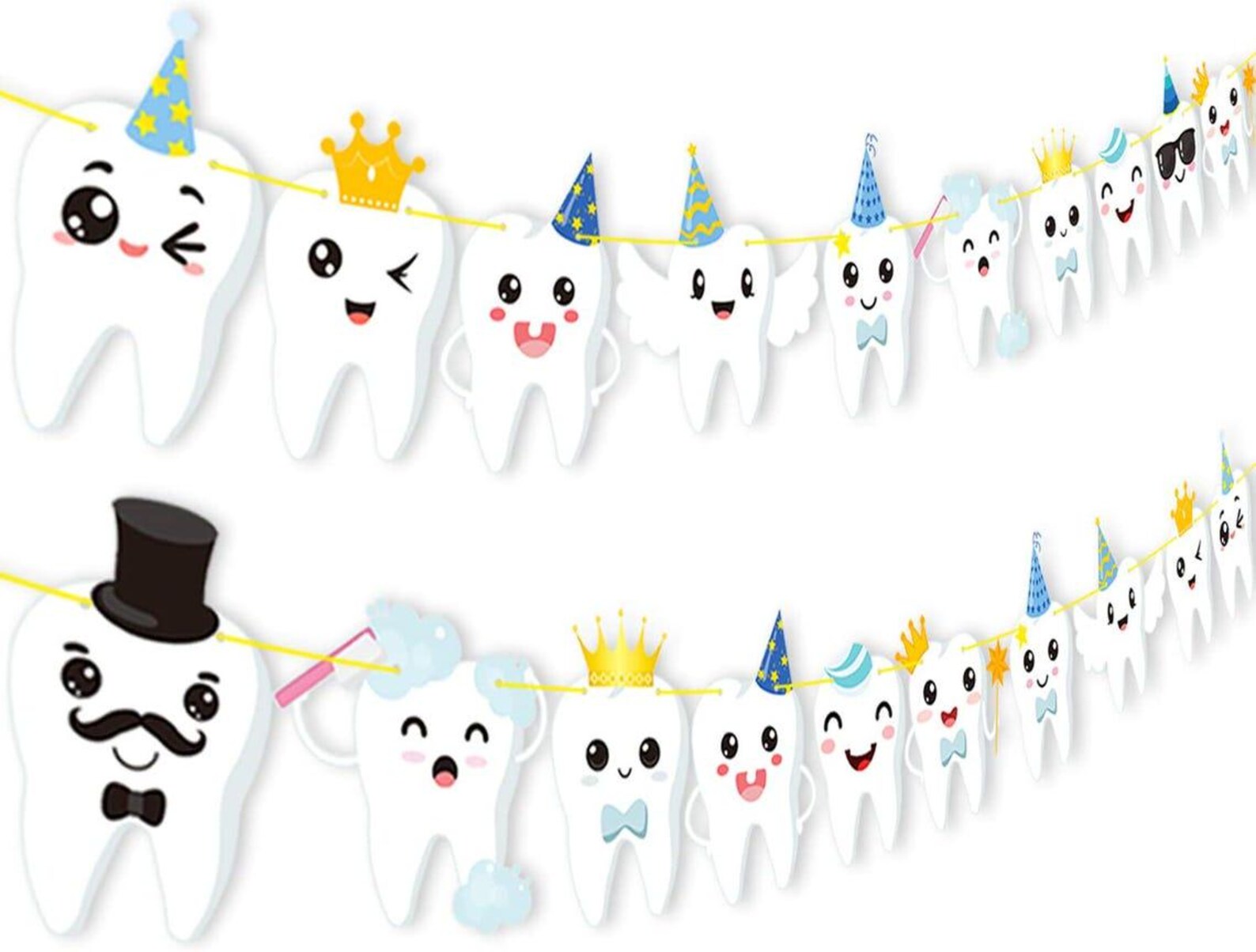 Tooth Party Banner Dental Birthday Party Banners Tooth Party ...