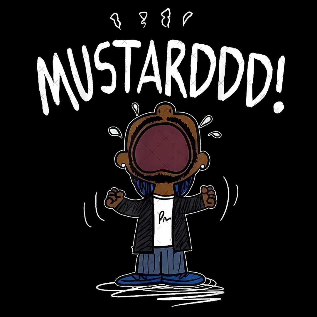 Vintage Kendrick Lamar Mustard Meme Png, GNX Album, Premium Ultra Soft ...