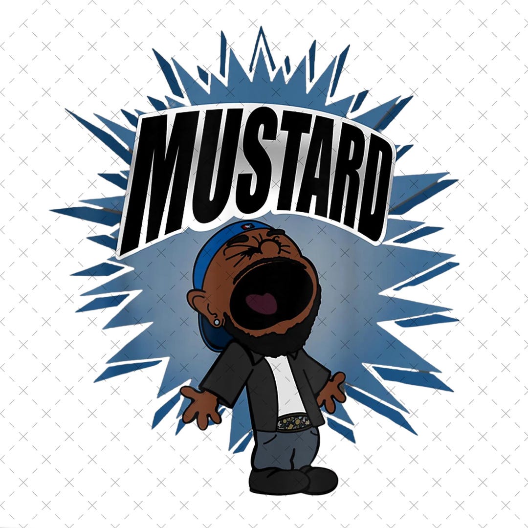 Vintage Kendrick Lamar Mustard Meme Png, GNX Album, Premium Ultra Soft ...