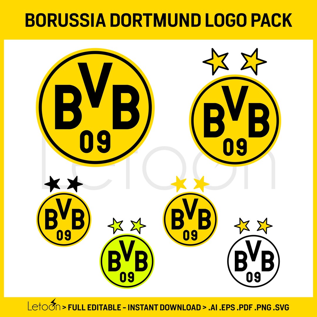 Borussia Dortmund Logo Pack - HQ Vector Files - Bundesliga - Dortmund ...