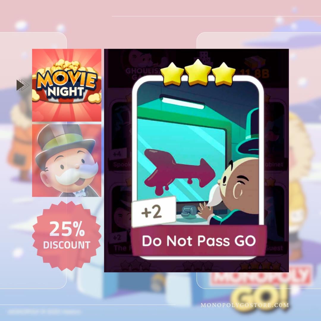 Do Not Pass GO 3 Stars Set 9 Monopoly Go Stickers 1 Piece - Etsy