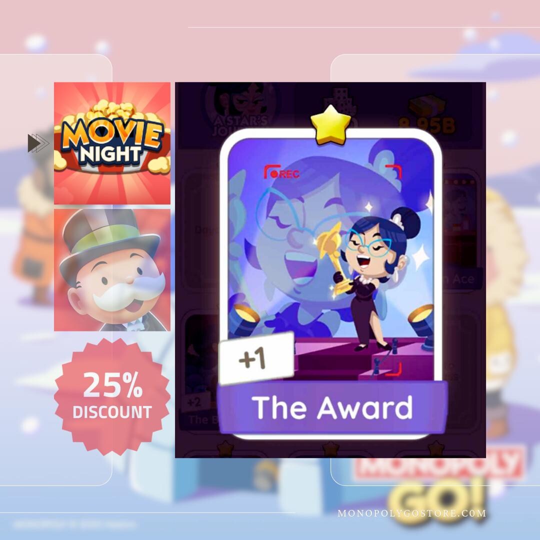 The Award 1 Star Set 1 Monopoly Go Stickers 1 Piece - Etsy