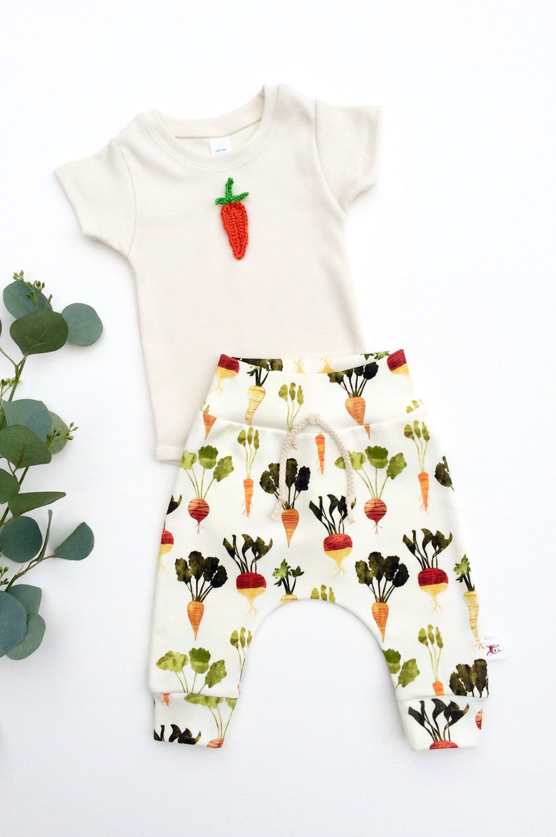 Vegetable Organic Baby Pants Gender Neutral Kids Pants | Etsy