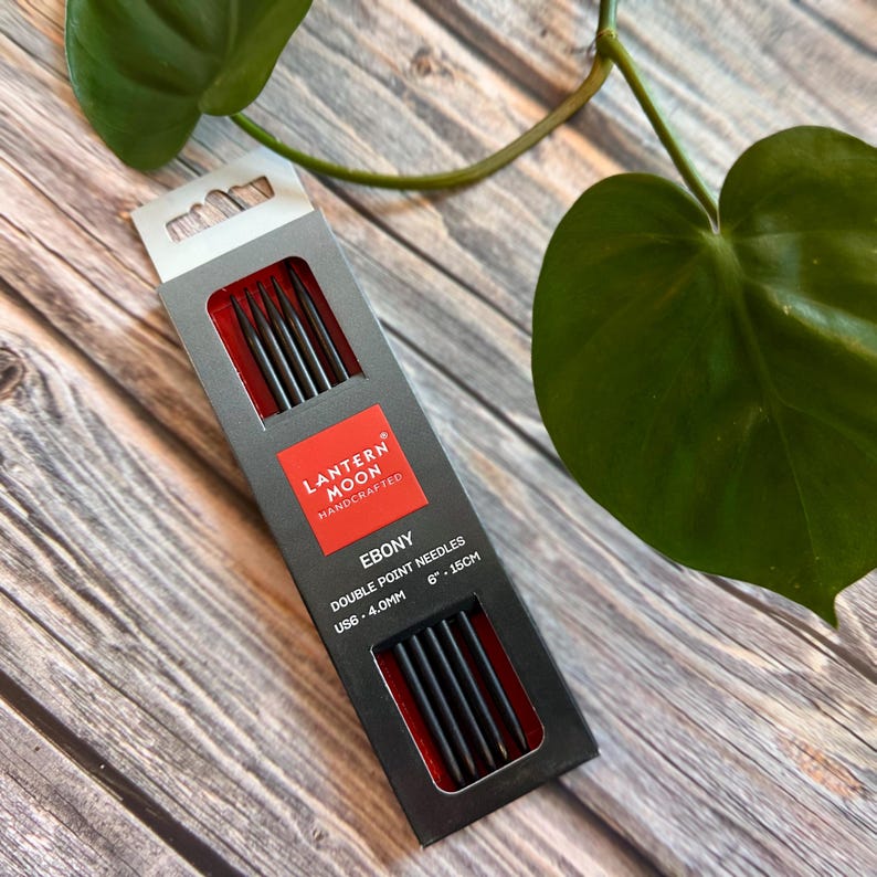 Lantern Moon Ebony Double Pointed Knitting Needles - 15cm DPN Set - Etsy