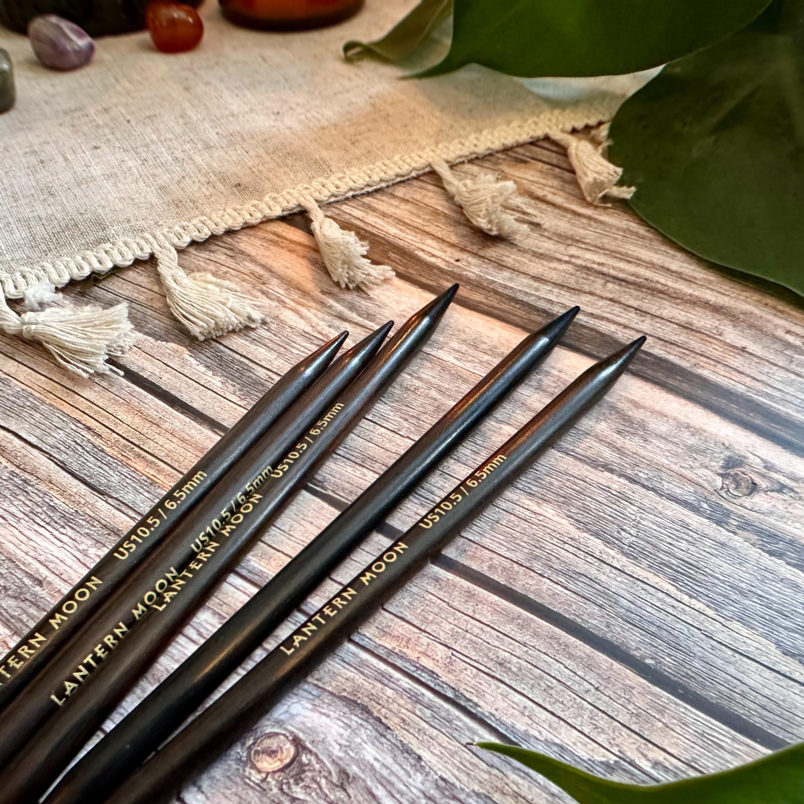 Lantern Moon Ebony Double Pointed Knitting Needles - 15cm DPN Set - Etsy